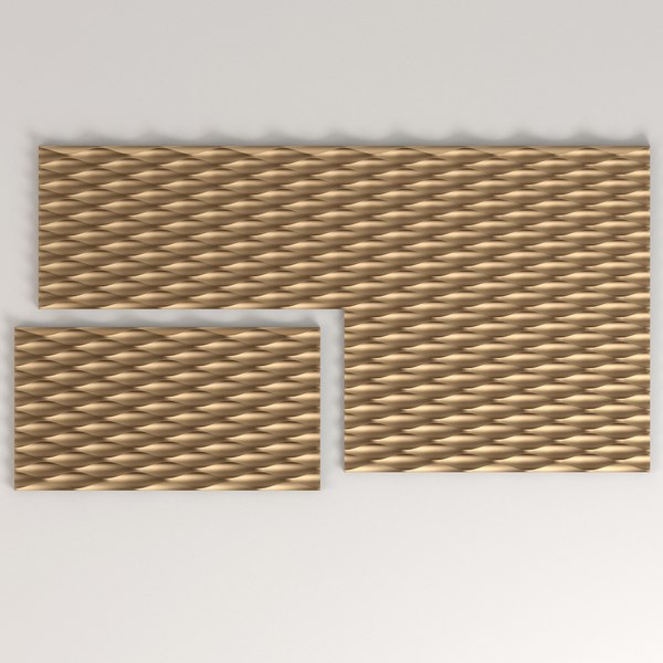 seamless relief panel 3d model