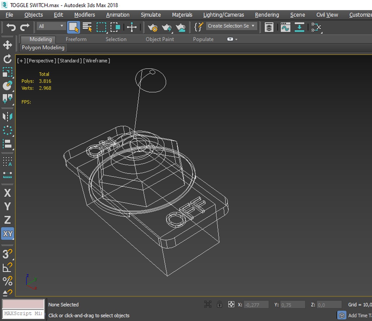 3D Contact Toggle Switch Model - TurboSquid 1487506