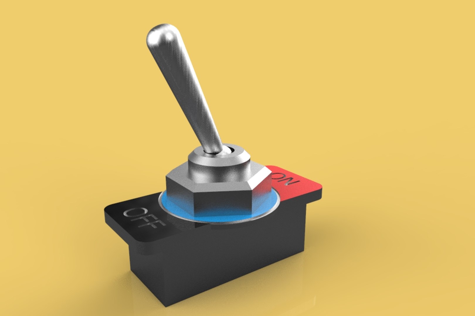 3D Contact Toggle Switch Model - TurboSquid 1487506