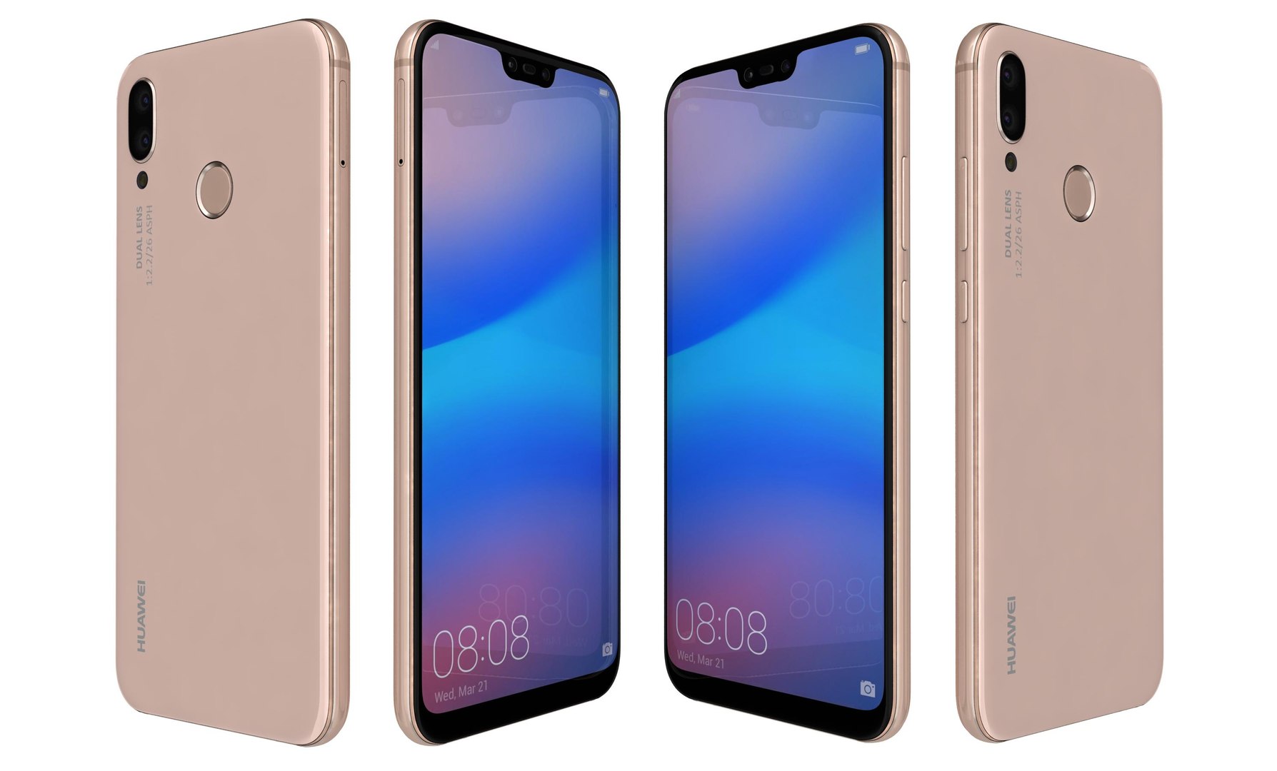 3D Model Huawei P20 Lite Colors - TurboSquid 1274908