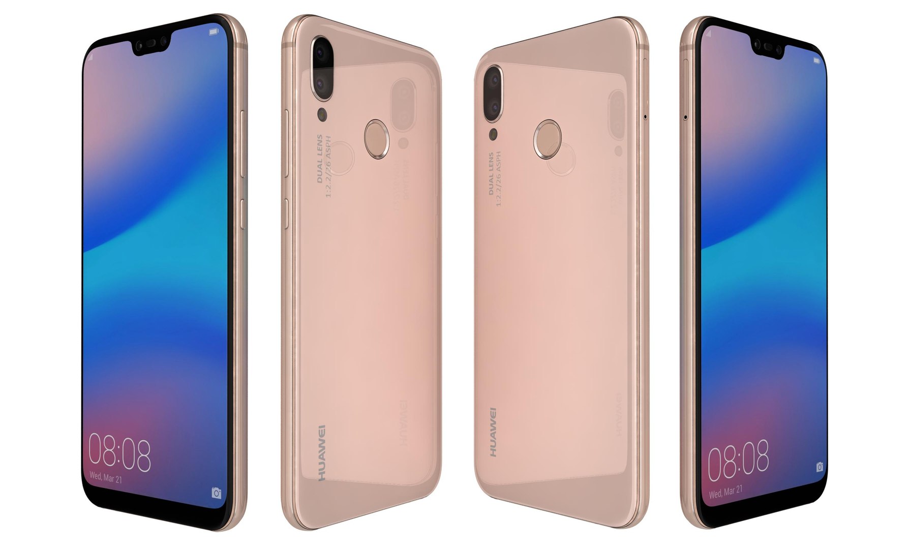 3D Model Huawei P20 Lite Colors - TurboSquid 1274908