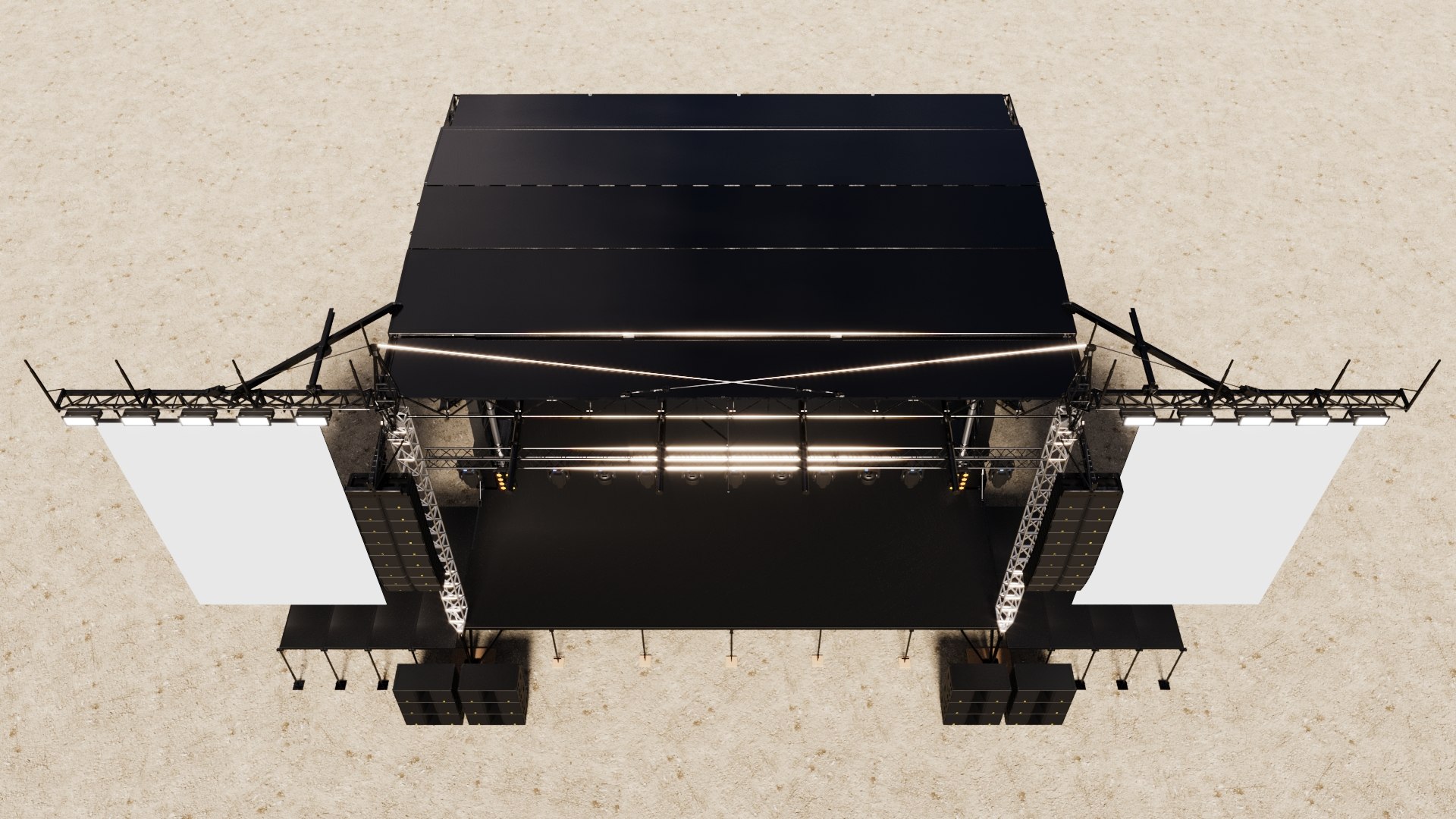 Concert Mobile Stage 3D - TurboSquid 2153301