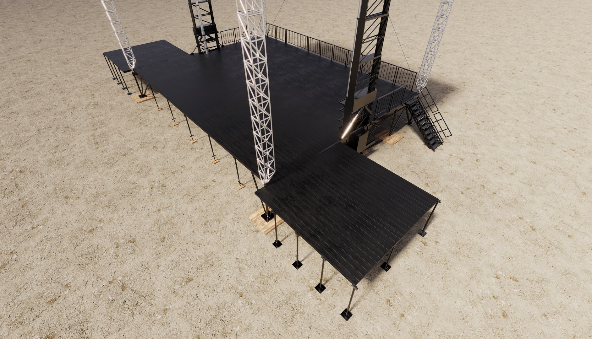 Concert Mobile Stage 3D - TurboSquid 2153301