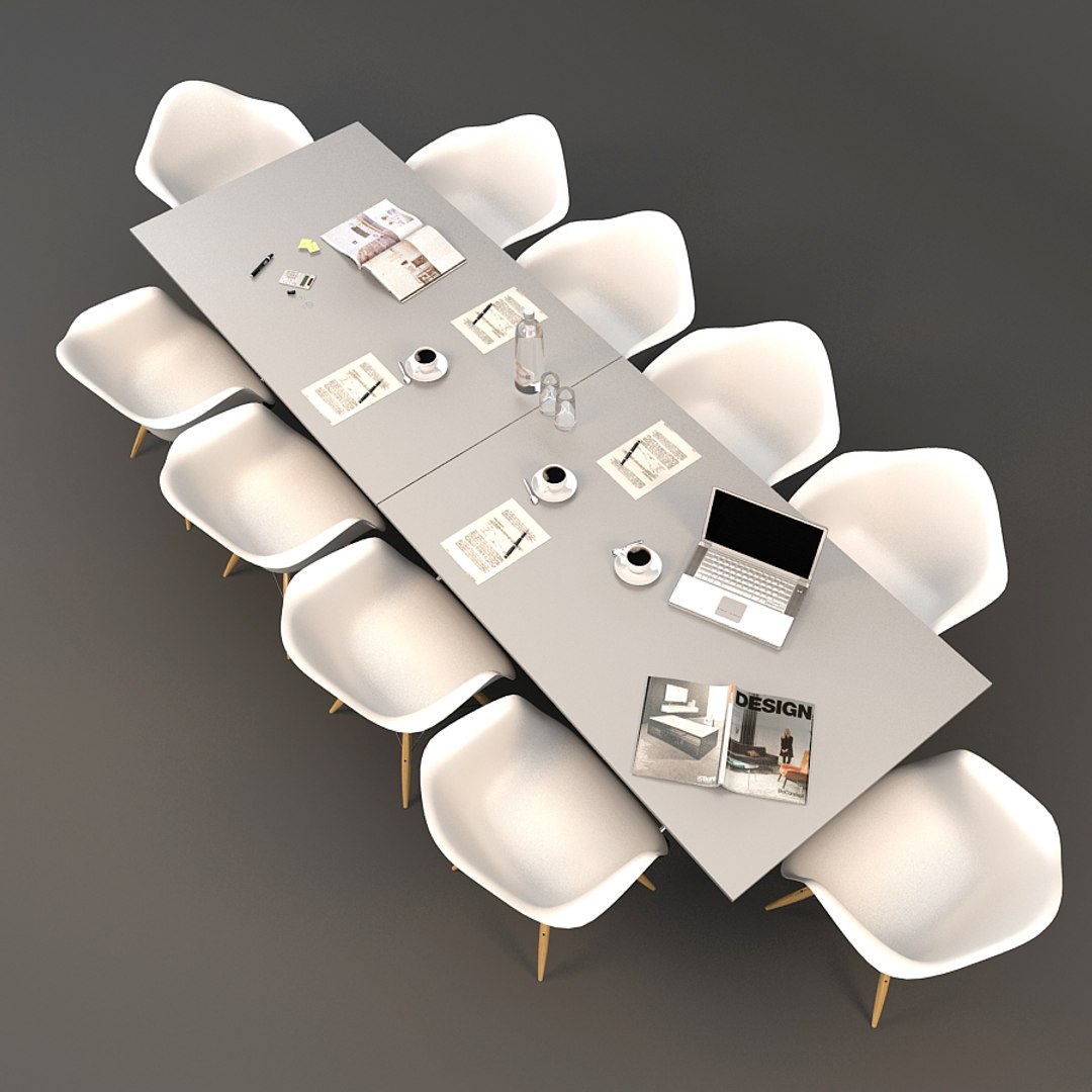 3d conference table model