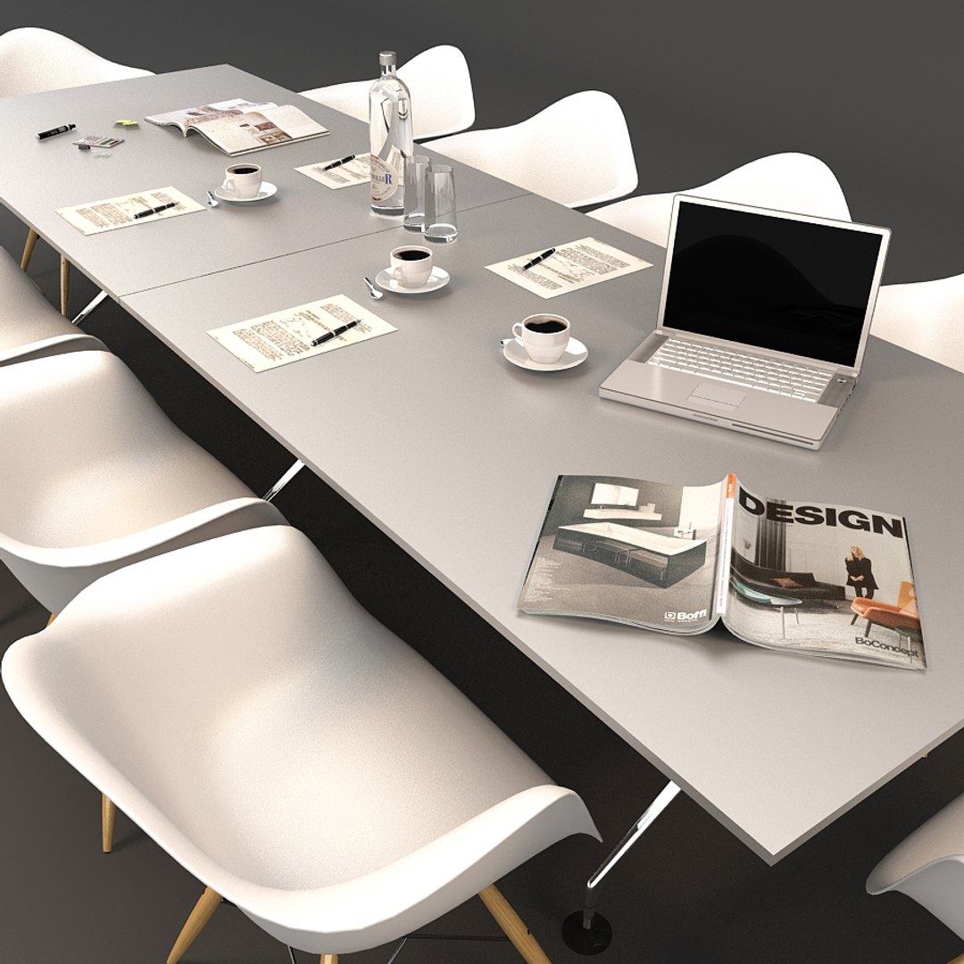 3d conference table model