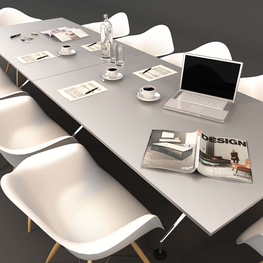 3d conference table model