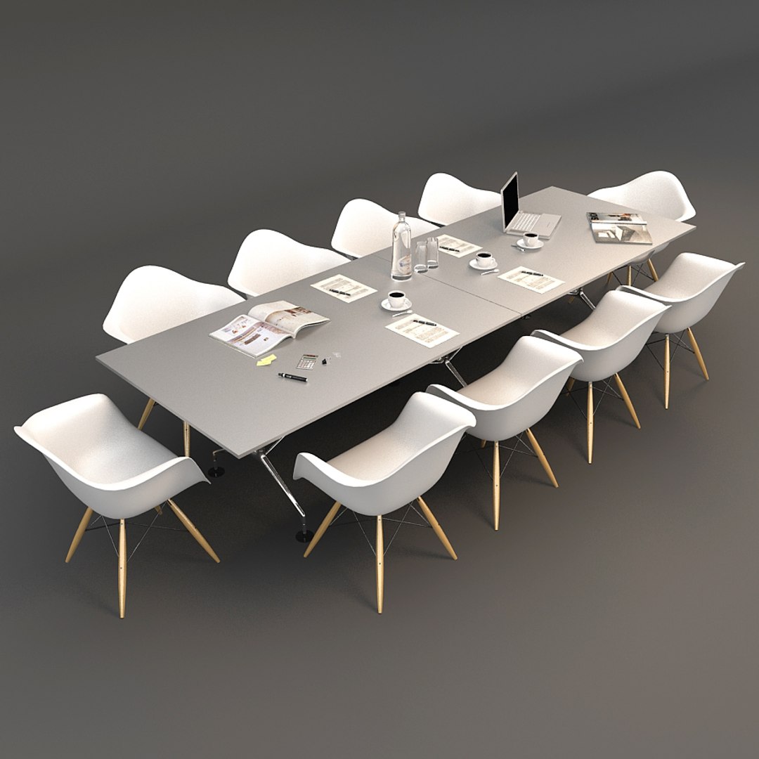 3d conference table model