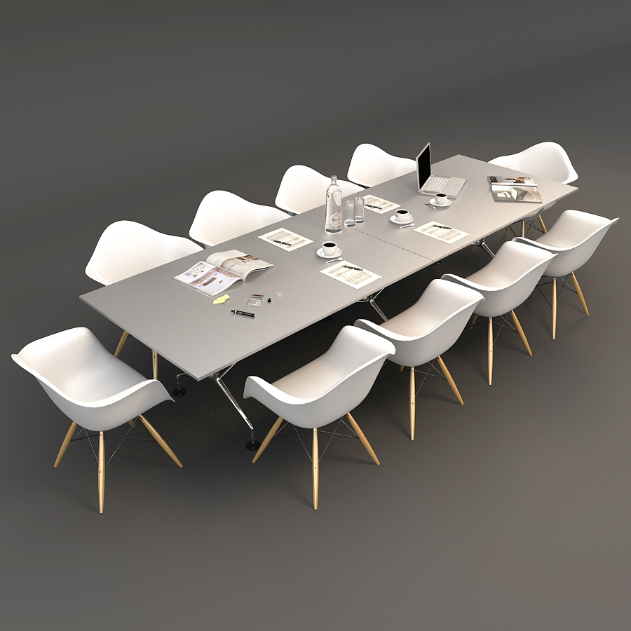 3d conference table model
