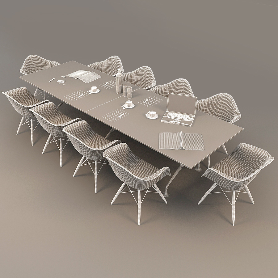 3d conference table model