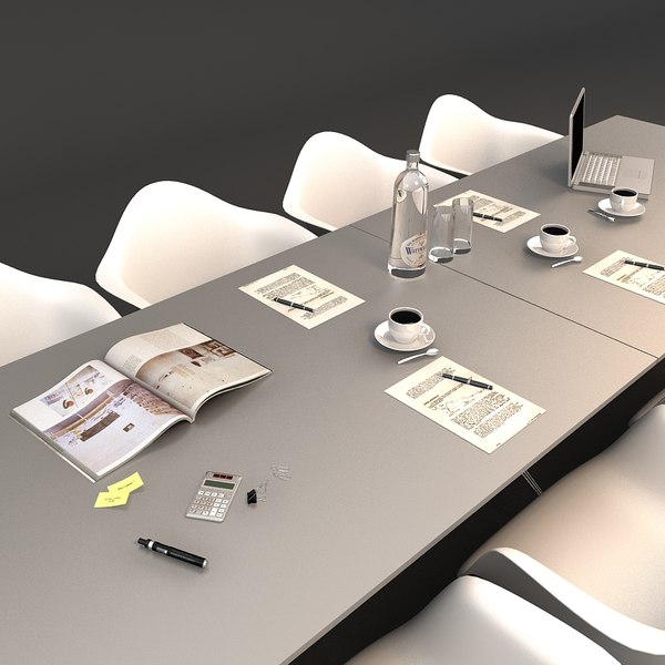 3d conference table model