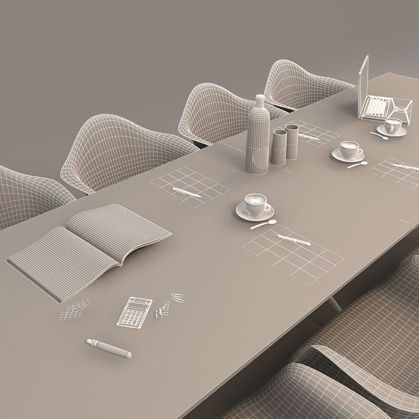 3d conference table model