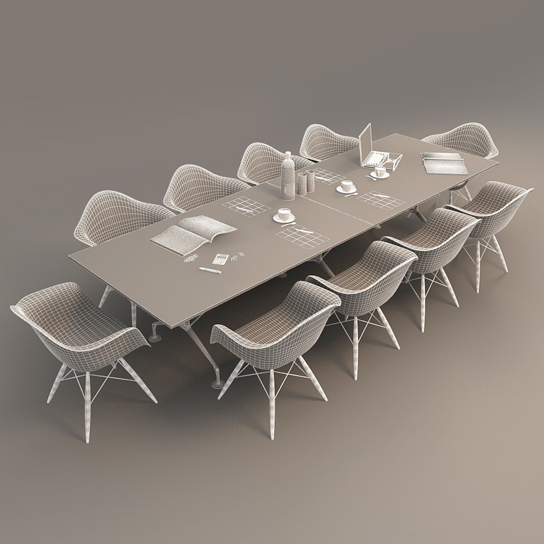 3d conference table model