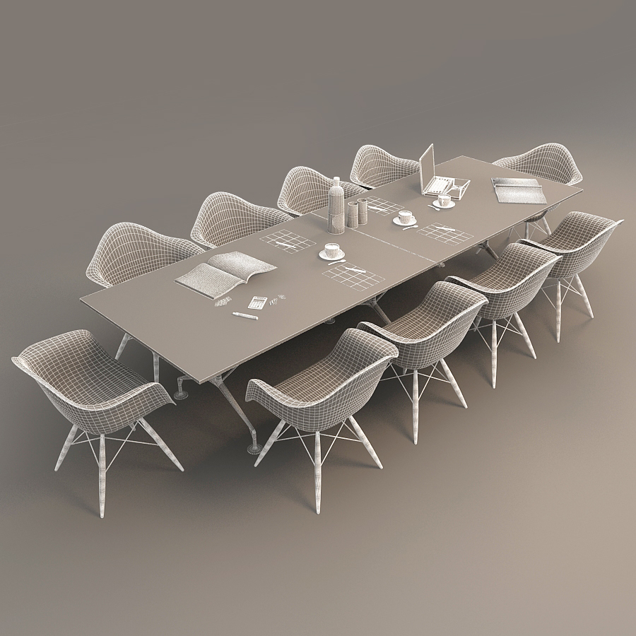 3d conference table model