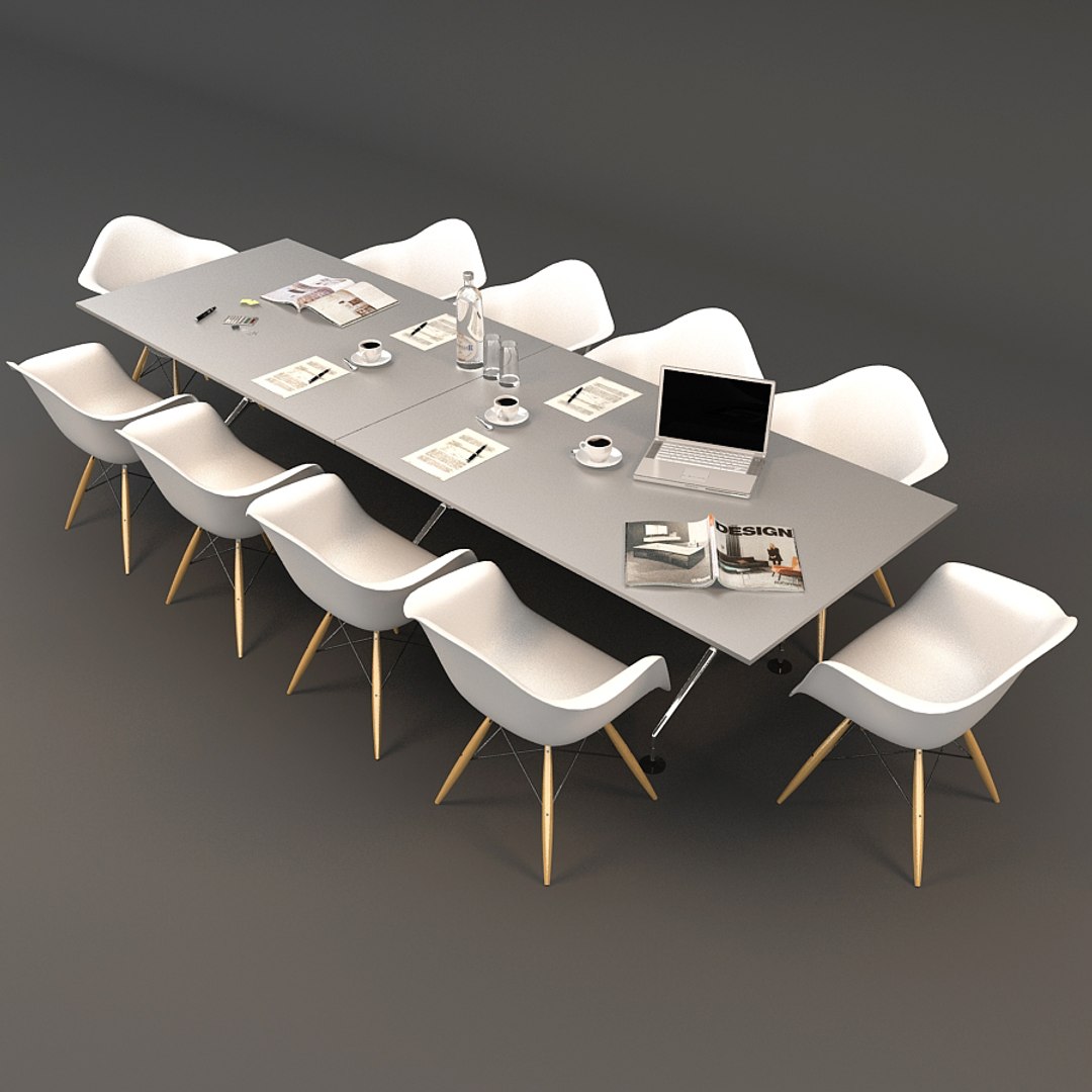 3d conference table model