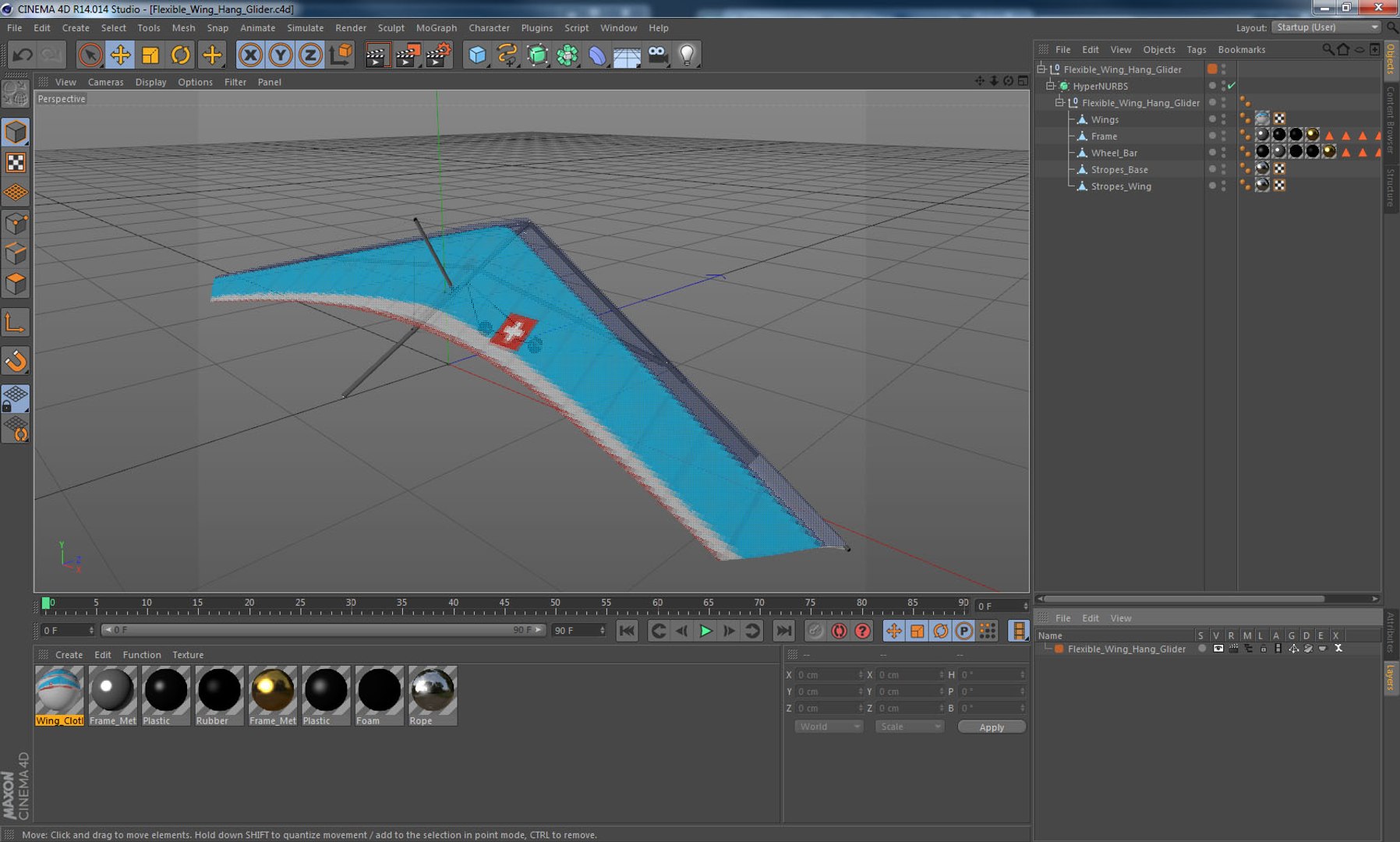 3D Flexible Wing Hang Glider - TurboSquid 1297581