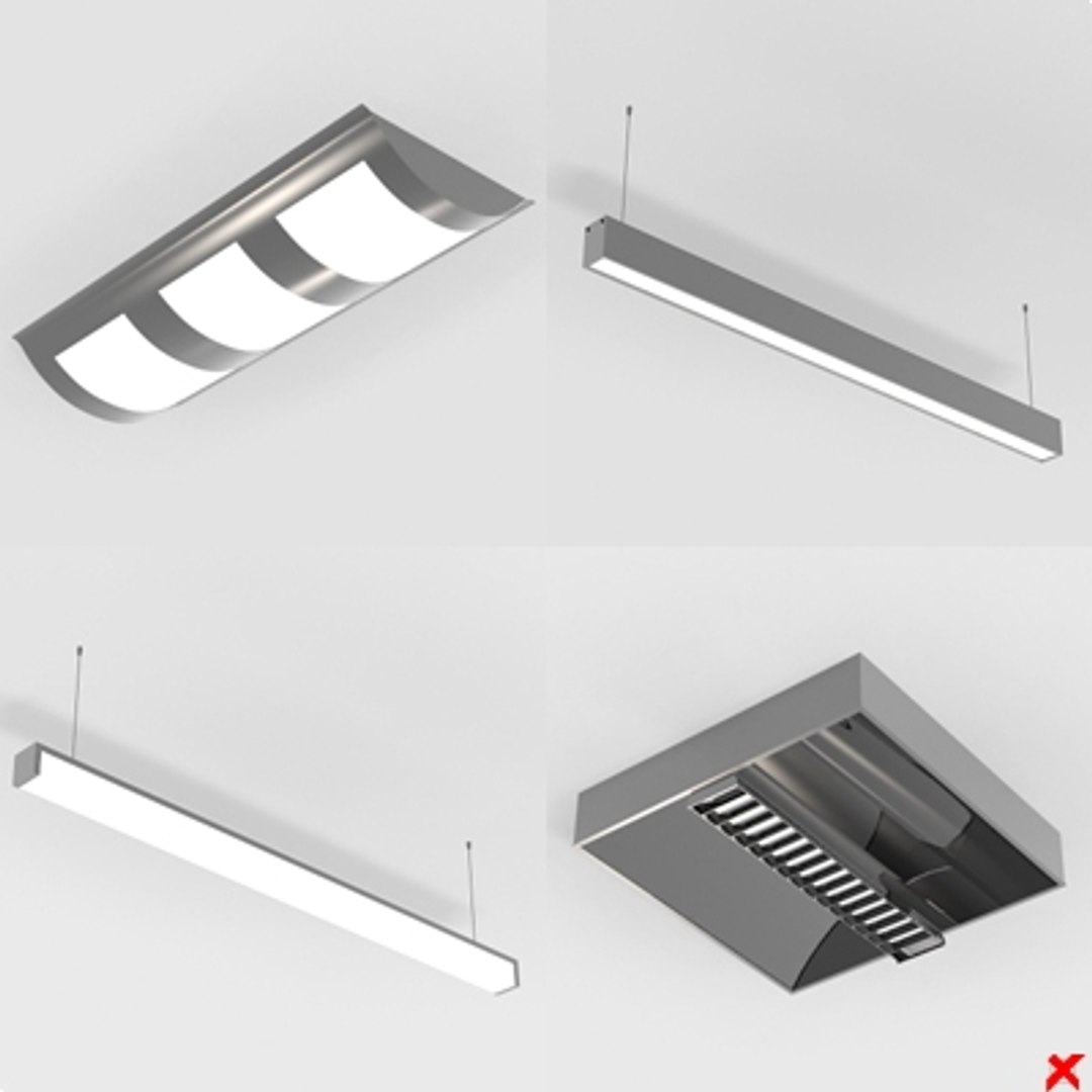 3d lamp ceiling model