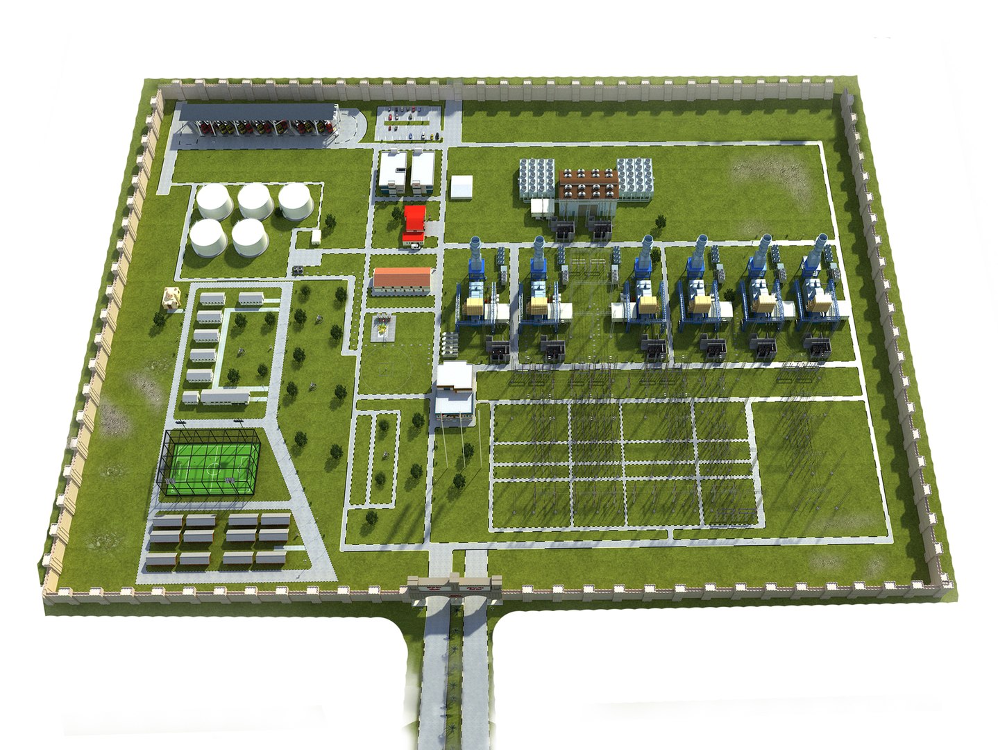 3d Model Electrical Plant
