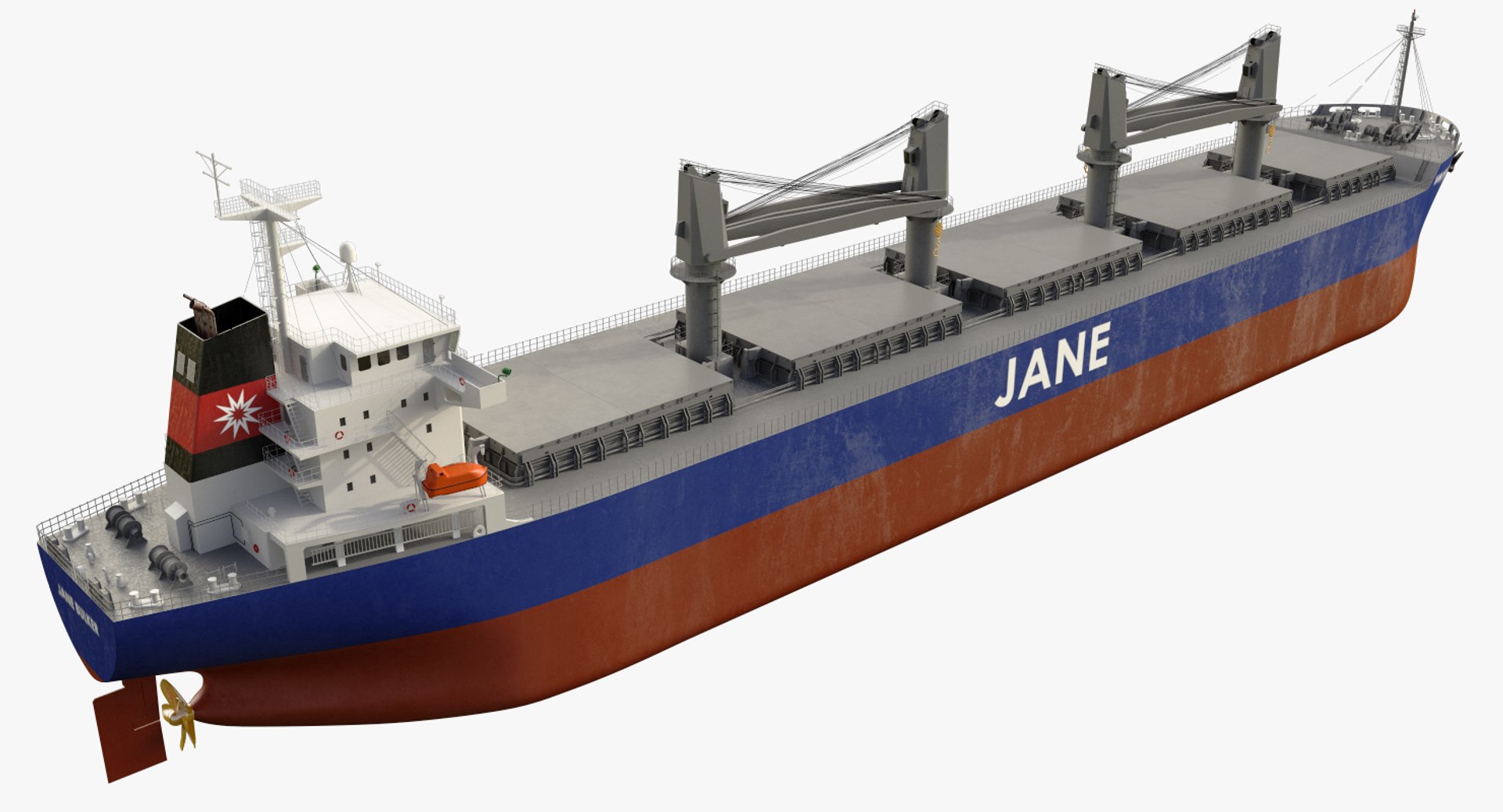3D Bulk Carrier Ship Model - TurboSquid 1209976