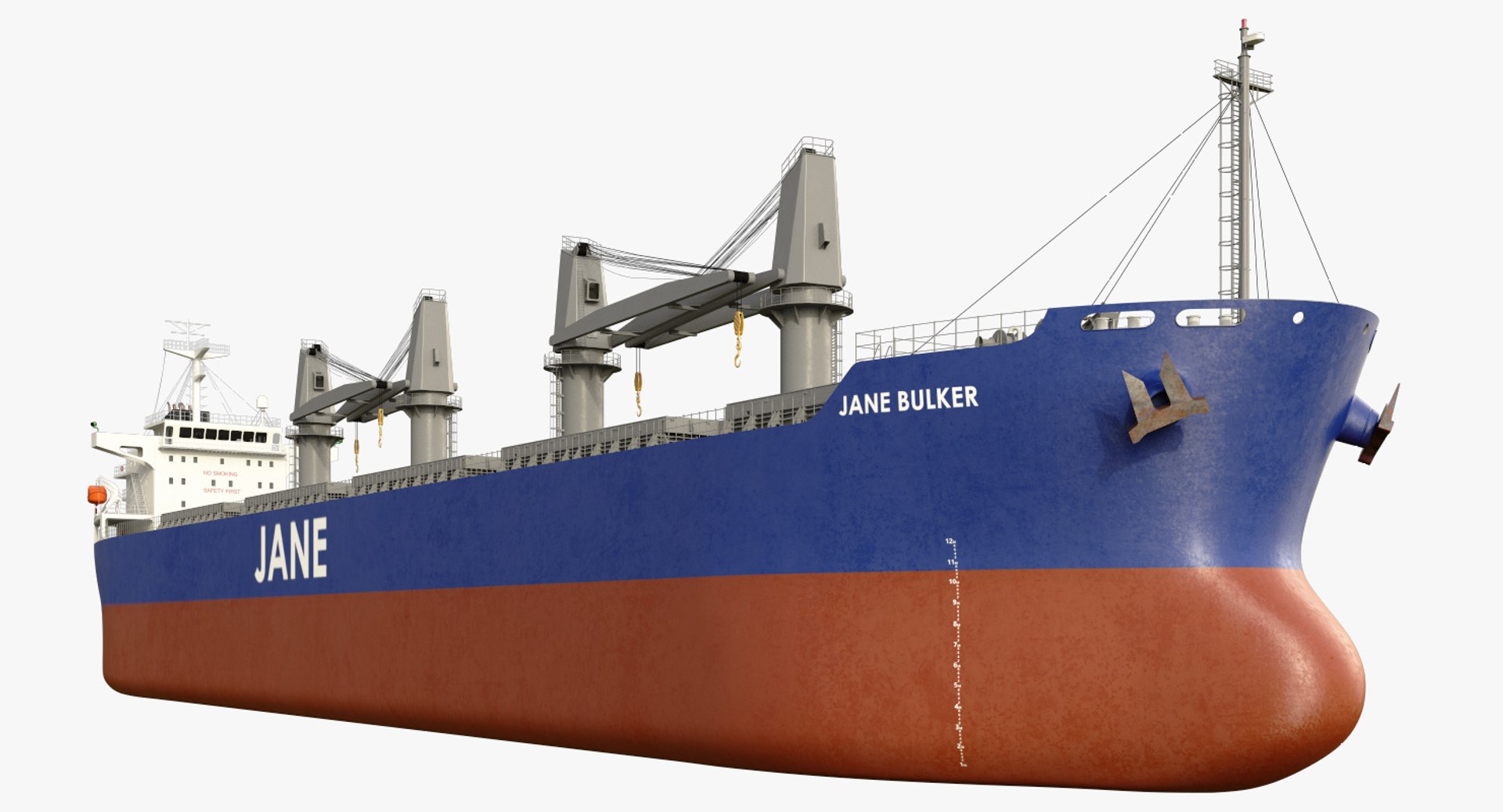 3D Bulk Carrier Ship Model - TurboSquid 1209976