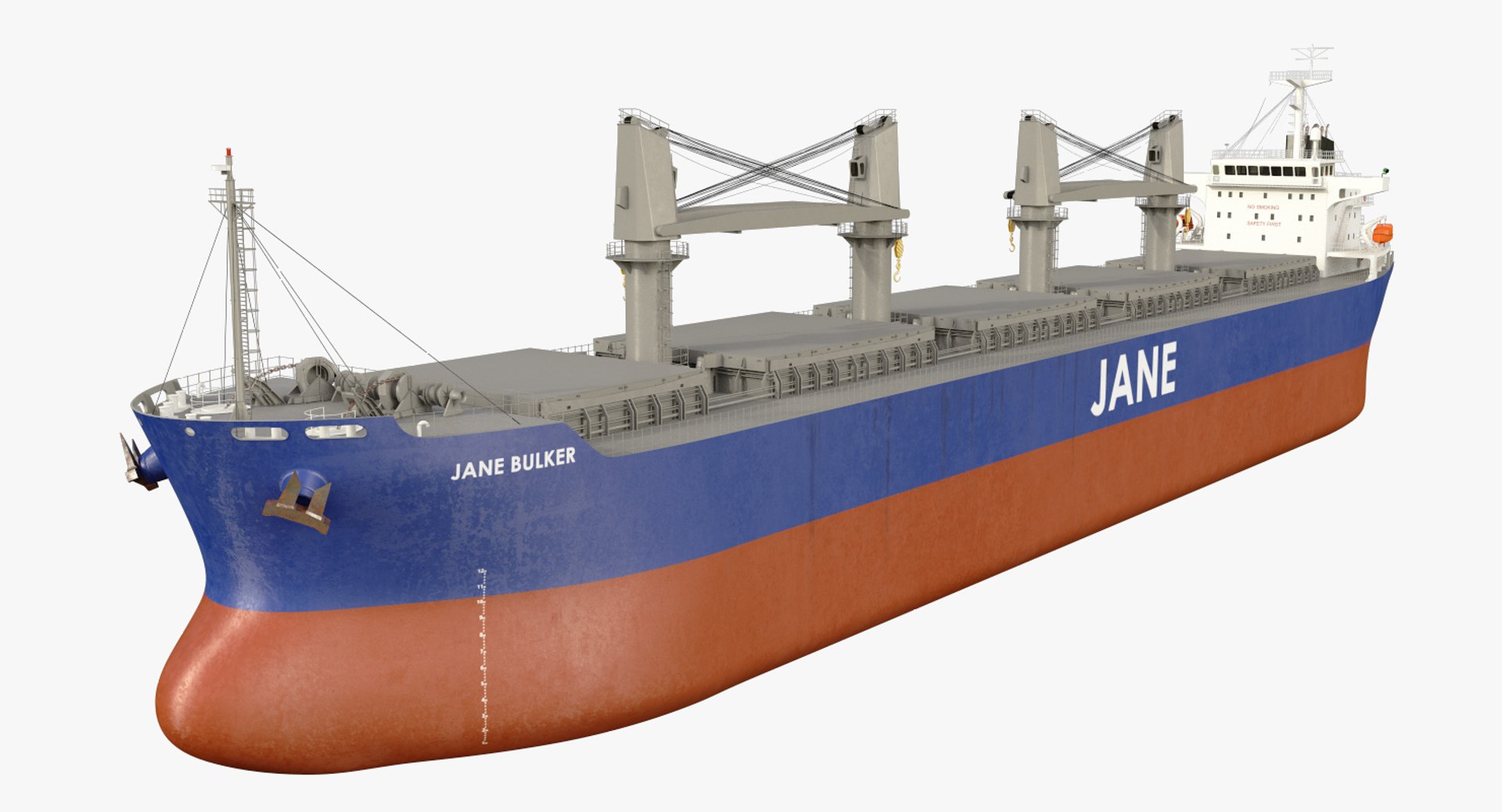 3D Bulk Carrier Ship Model - TurboSquid 1209976