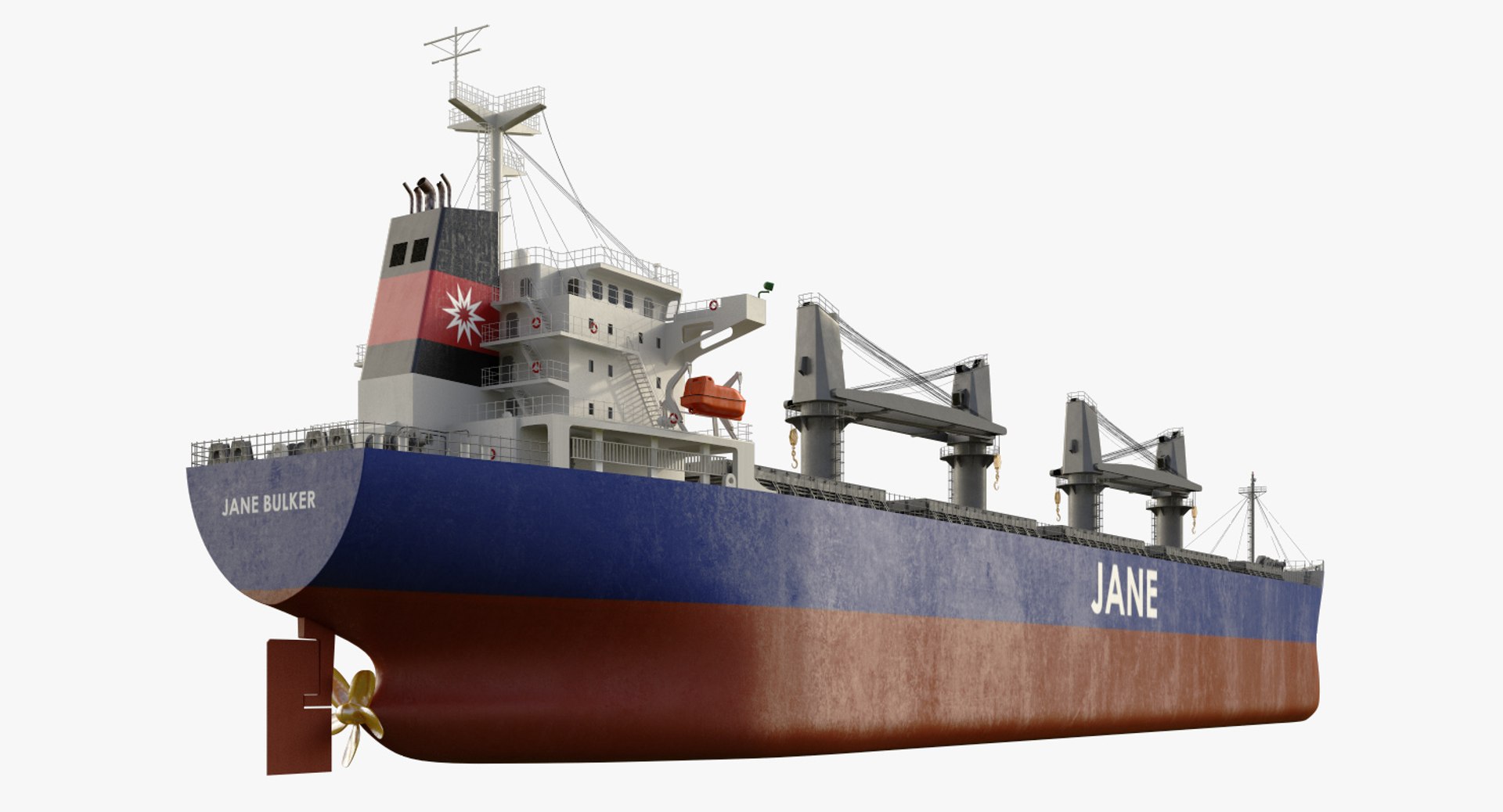 3D Bulk Carrier Ship Model - TurboSquid 1209976