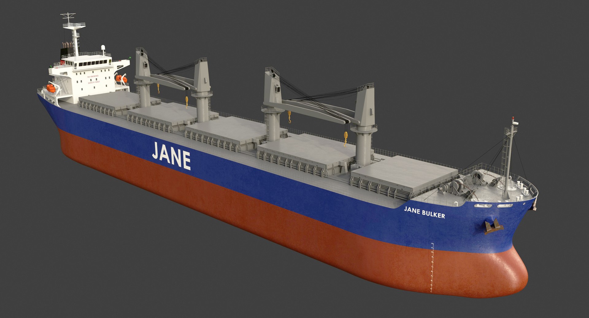 3D Bulk Carrier Ship Model - TurboSquid 1209976