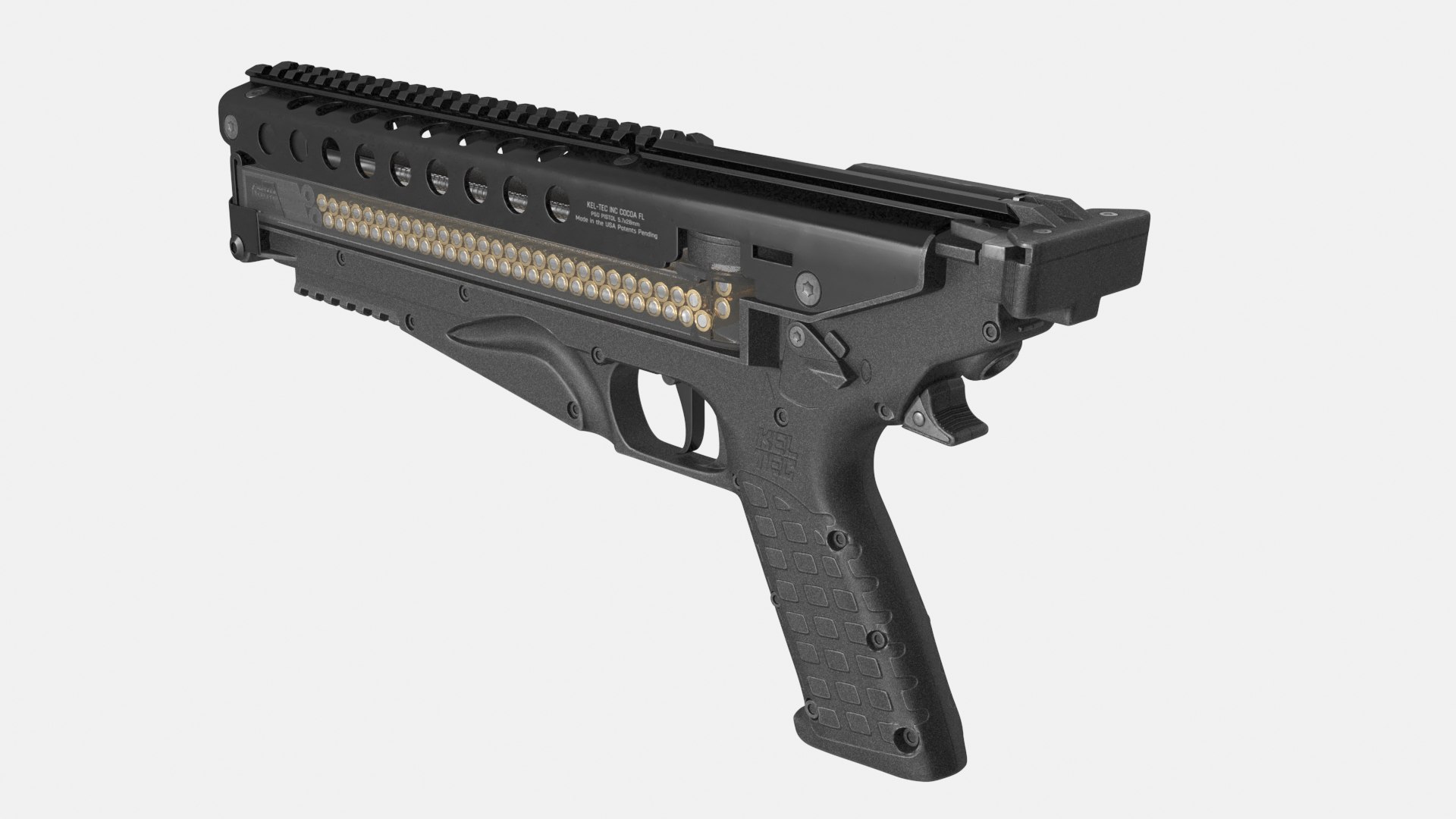 3D Disassembled Pistol Keltek P50 - TurboSquid 2215320