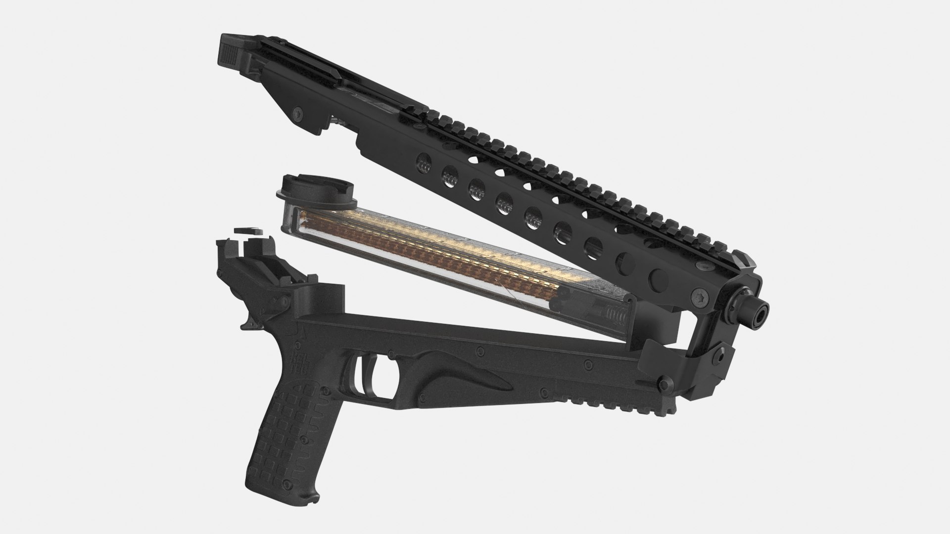 3D Disassembled Pistol Keltek P50 - TurboSquid 2215320