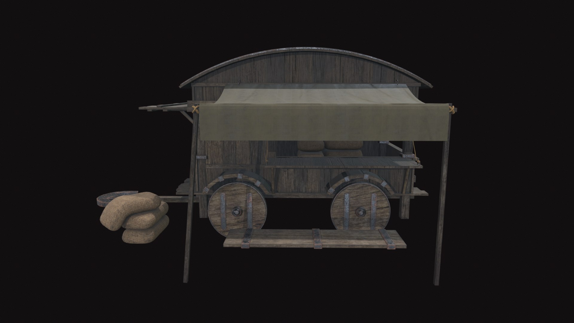 3D Medieval Carriage 15 Model - TurboSquid 2306606