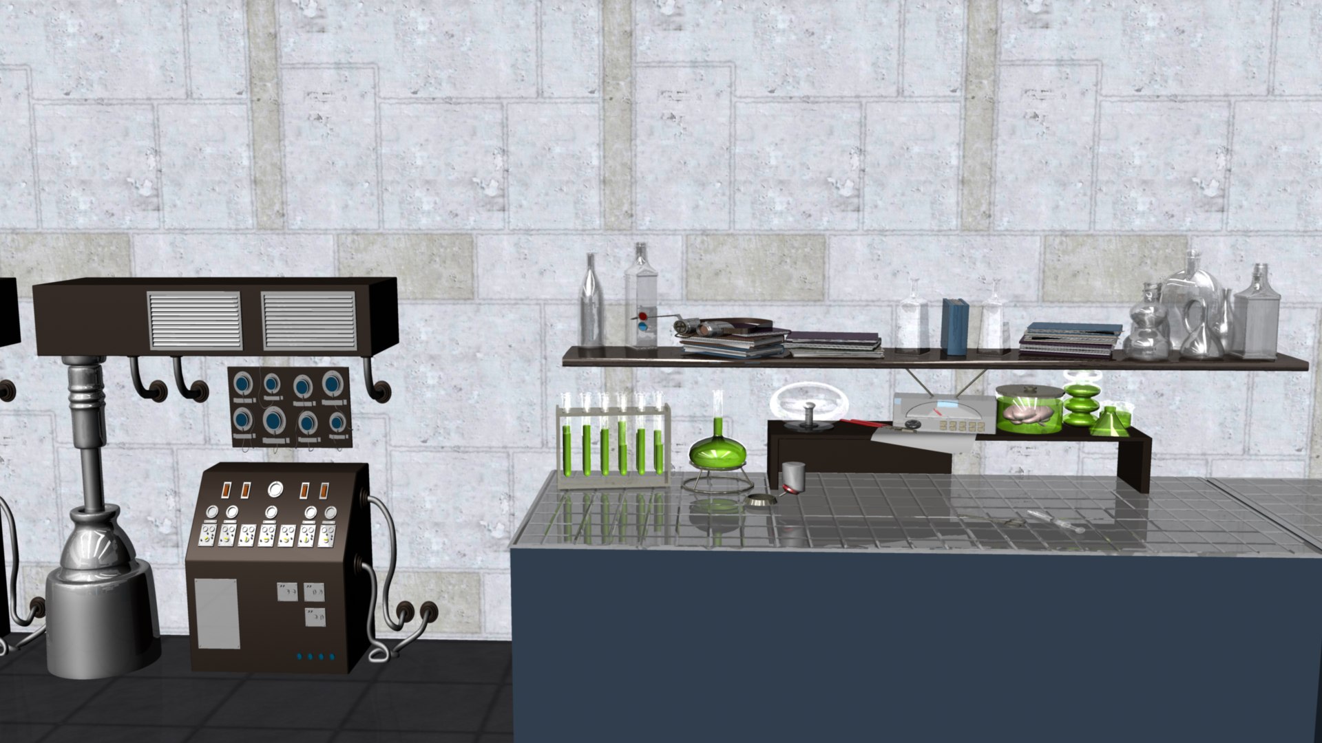 3d Model Science Laboratory