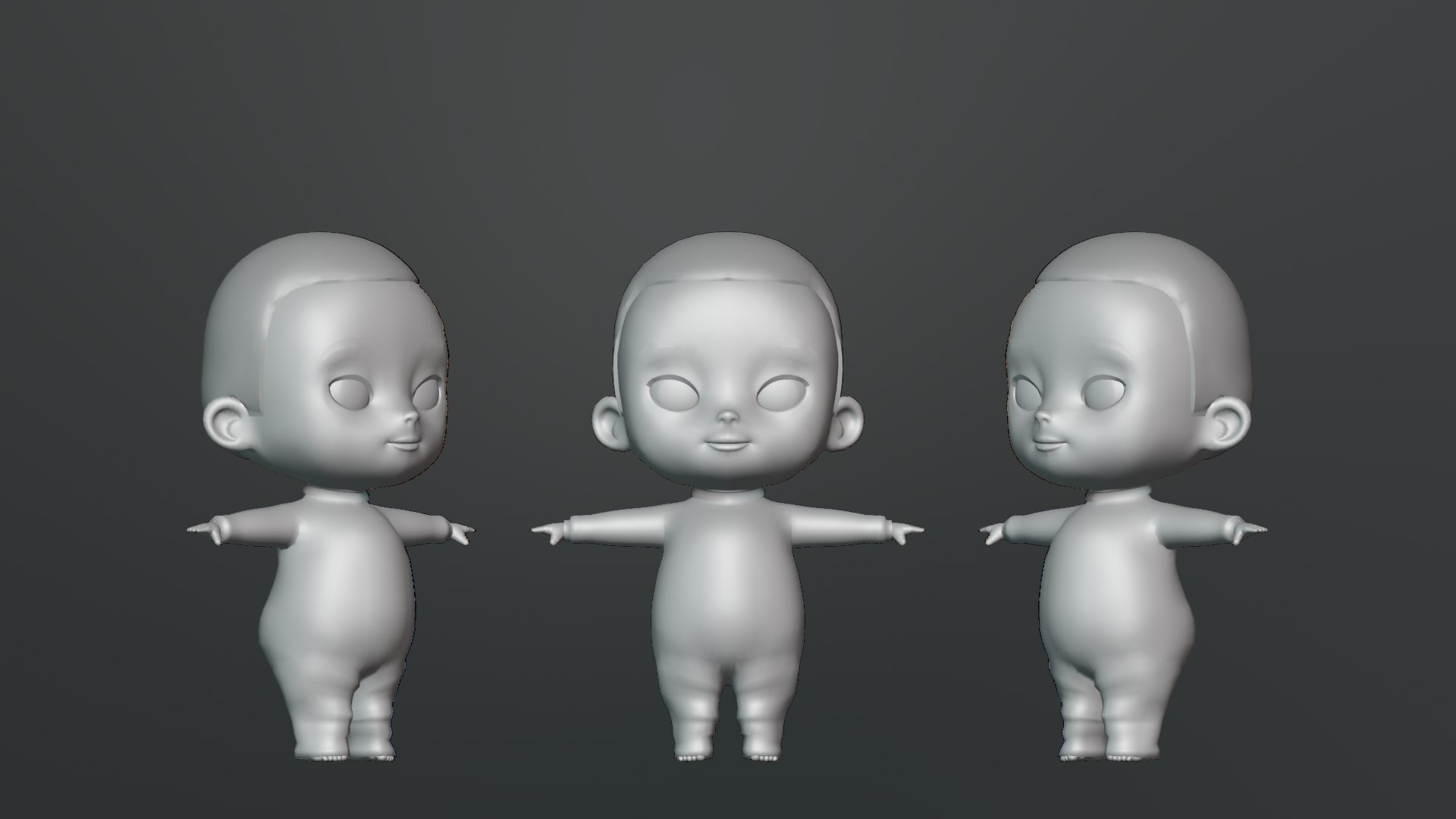 Cartoon Baby Character 3D Model - TurboSquid 2263523