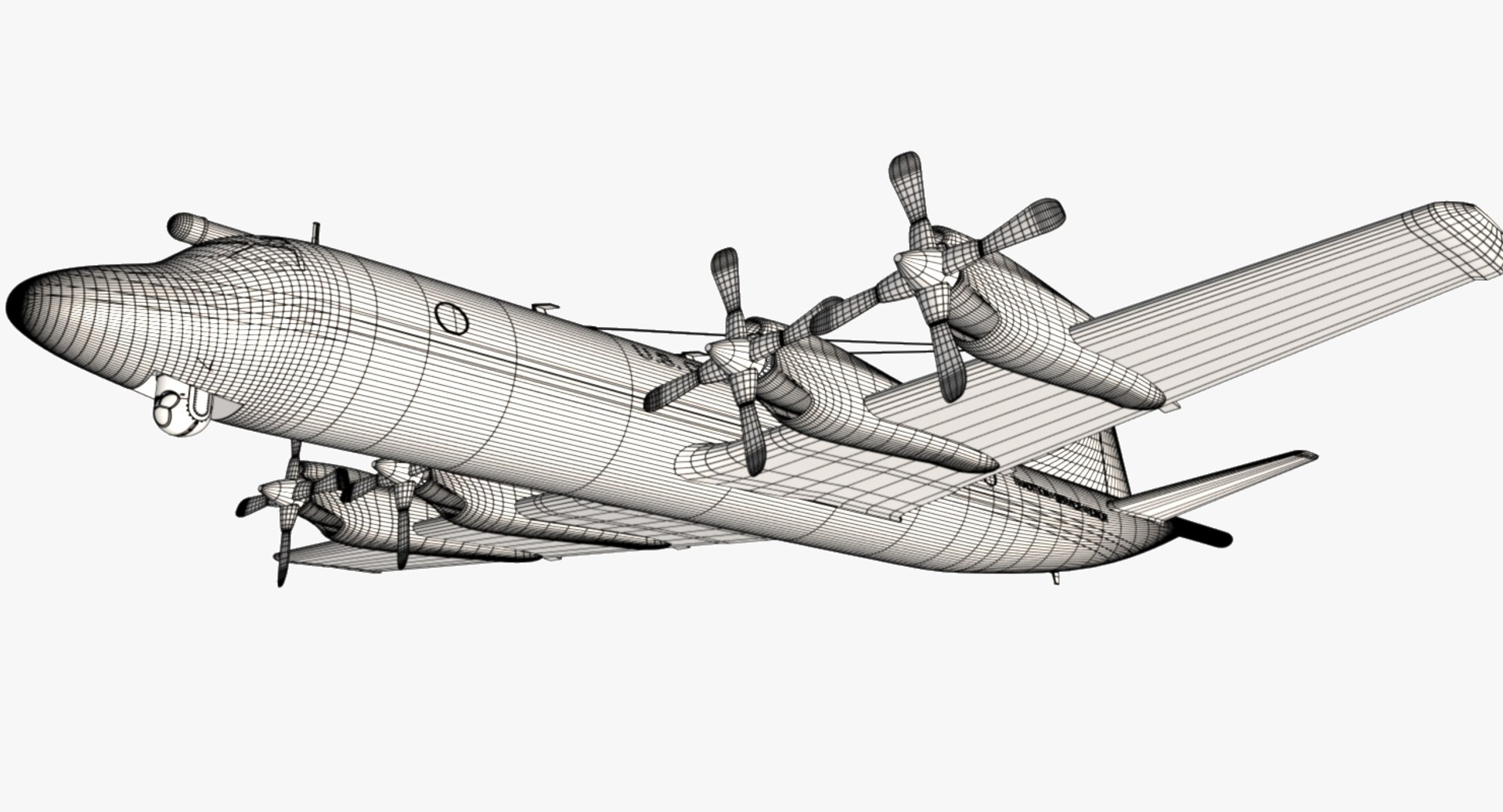 United States P-3 Orion 3d Model