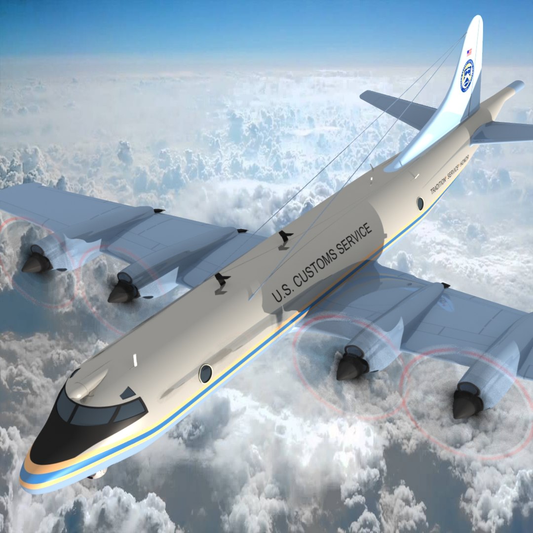 United States P-3 Orion 3d Model