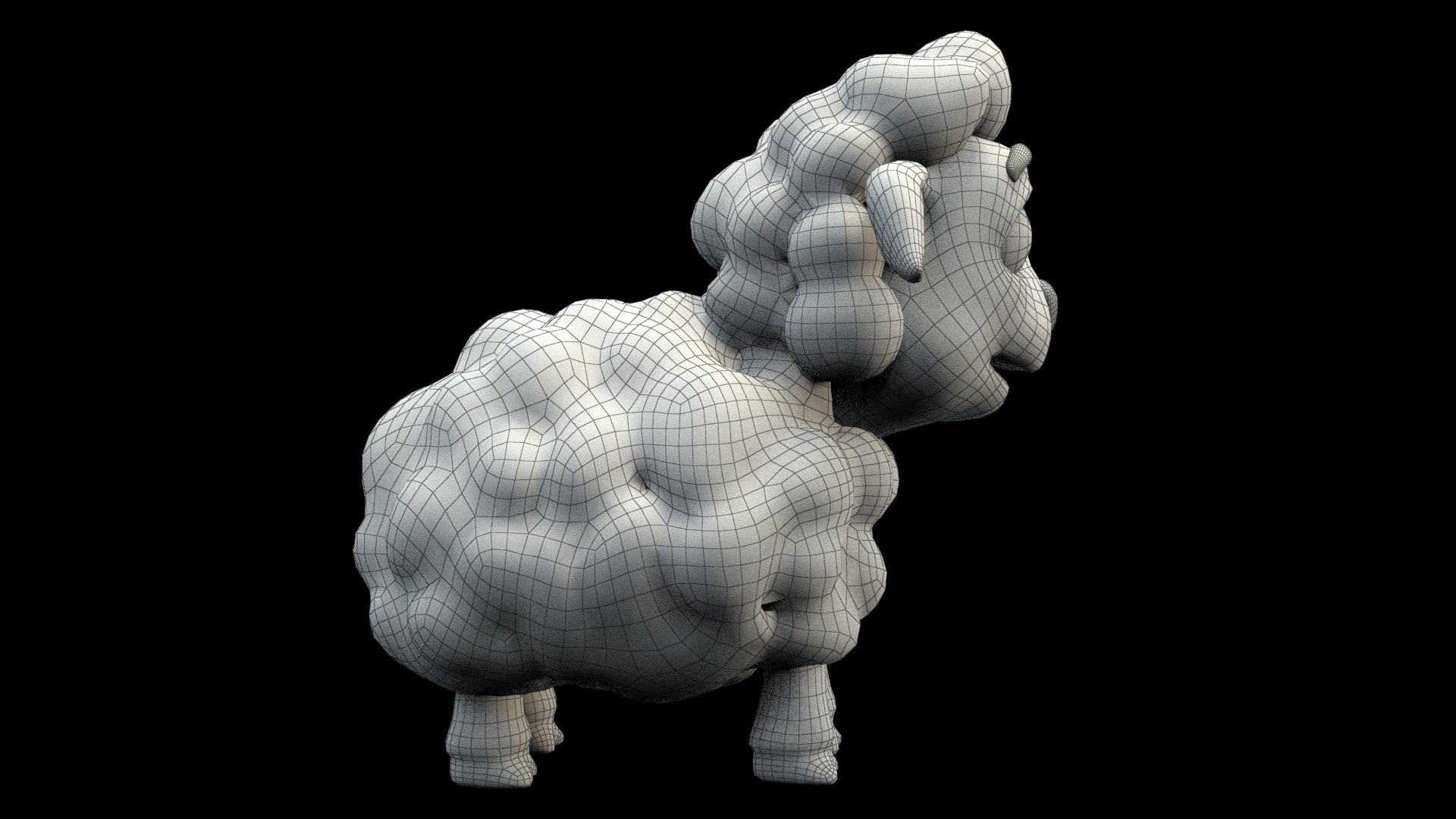 3D Cartoon Little Sheep Model - TurboSquid 2152382