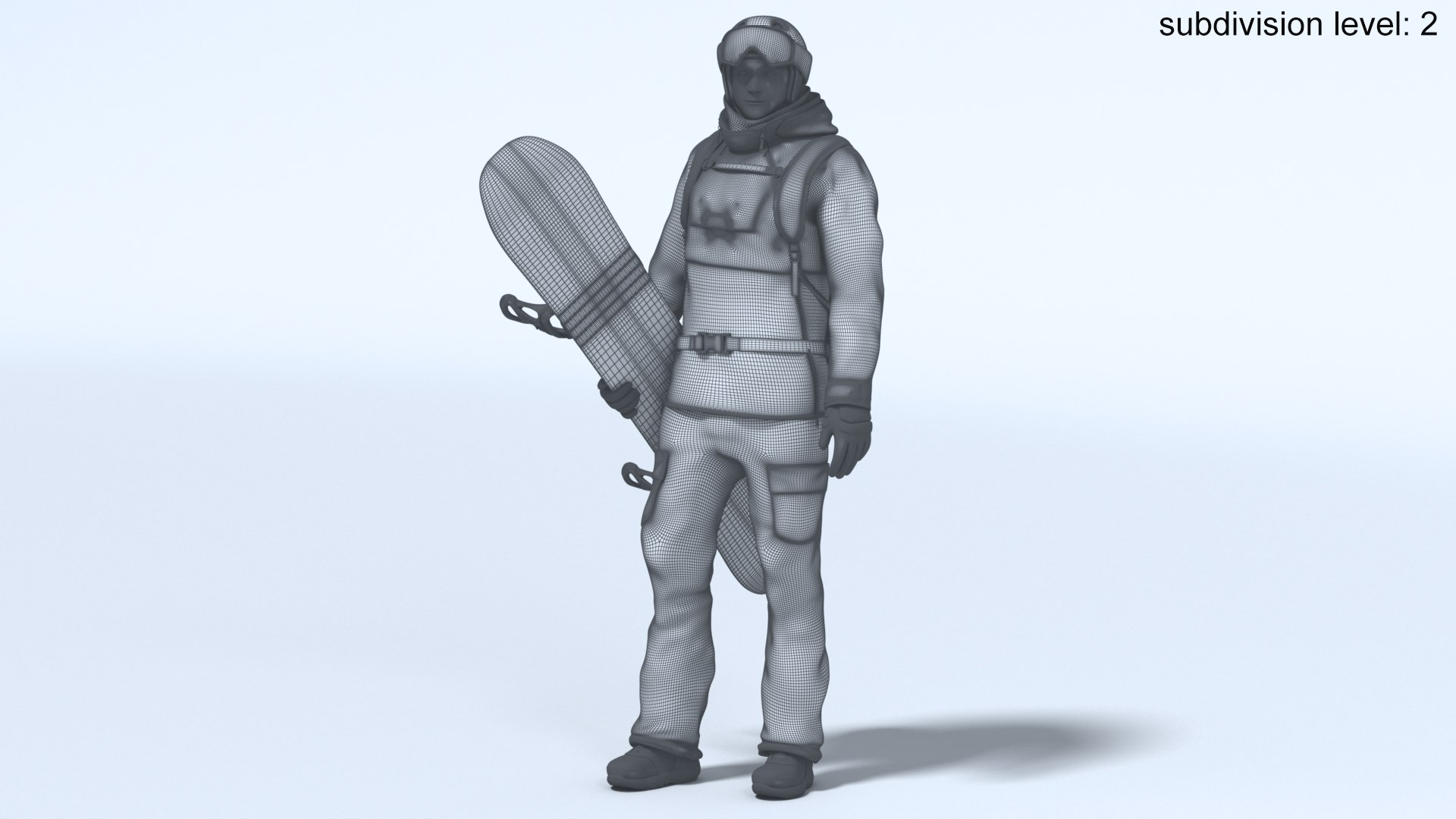 Snowboarder Animation 3D Model - TurboSquid 1695799