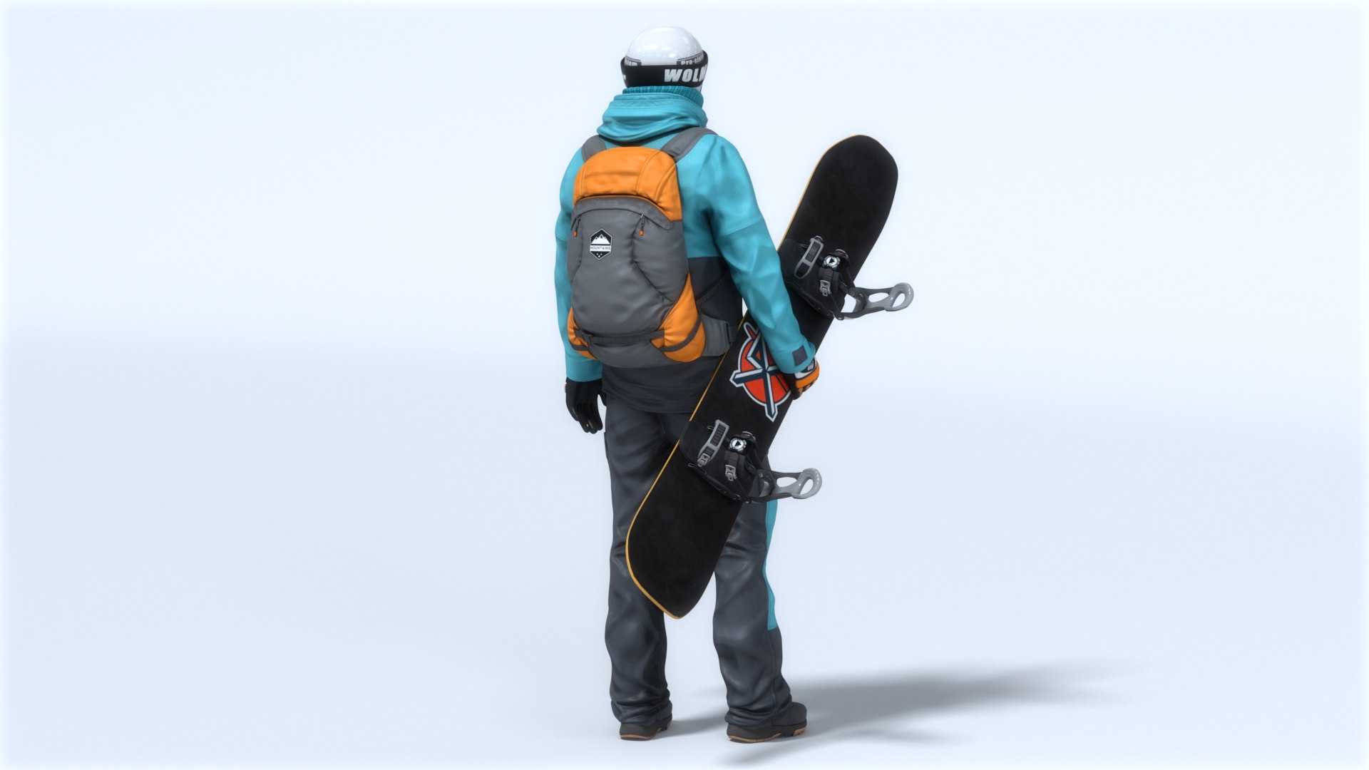 Snowboarder Animation 3D Model - TurboSquid 1695799