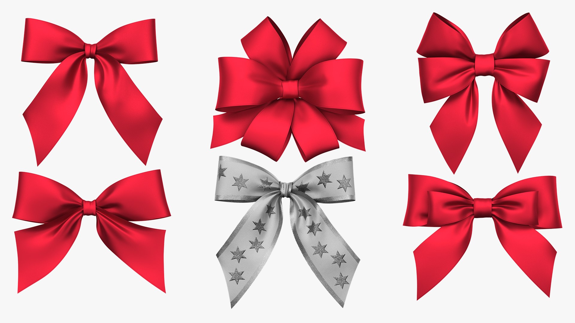 3D Collection 1v Bows 6 In 1 - TurboSquid 2355493