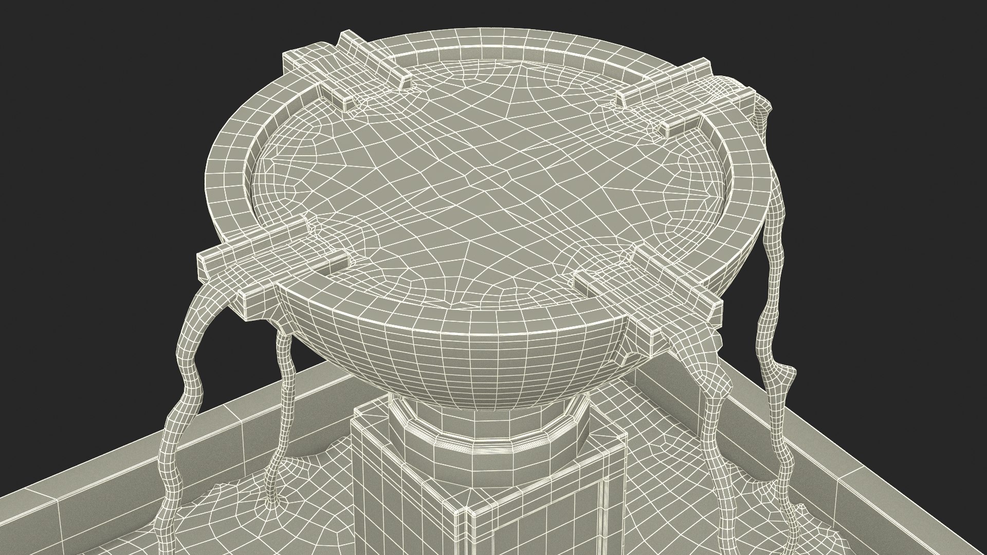 3D Park Modern Fountain model - TurboSquid 2051808