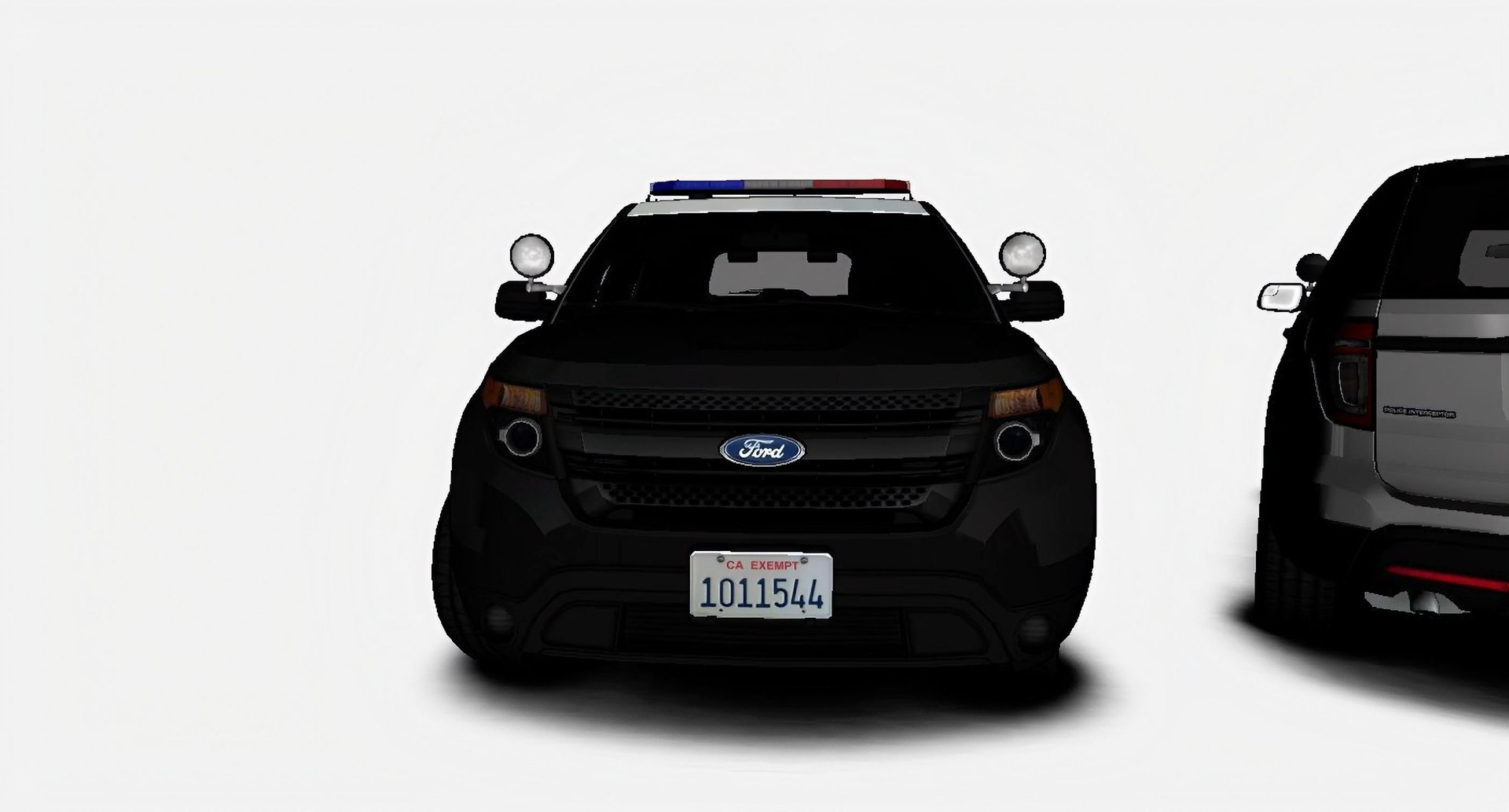 3D Model Ford Explorer 2014 Mk V Police Interceptor With Simple ...