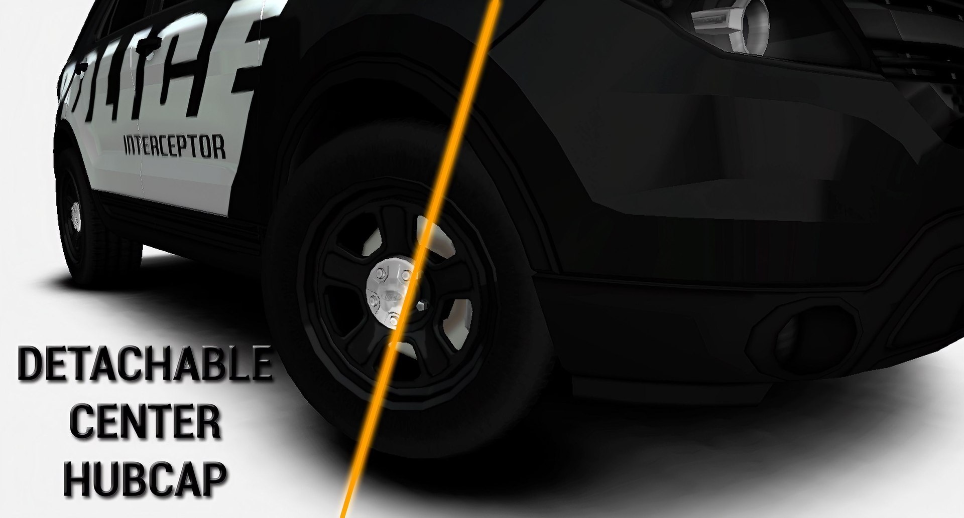 3D model Ford Explorer 2014 Mk V Police Interceptor with Simple ...