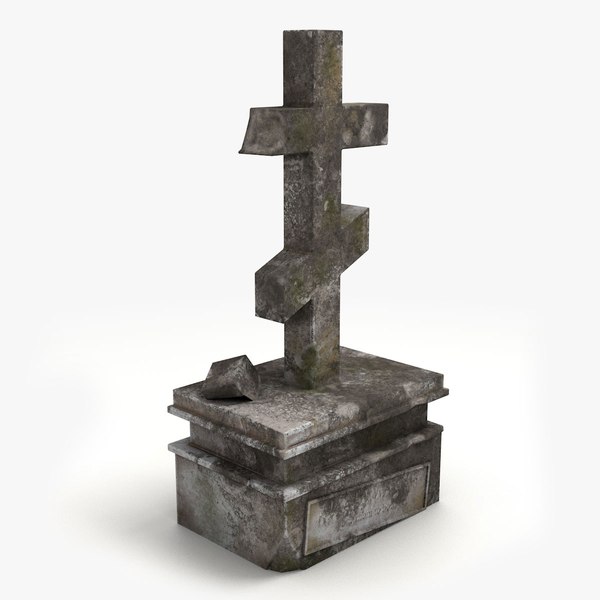 3d gravestone ready unity model