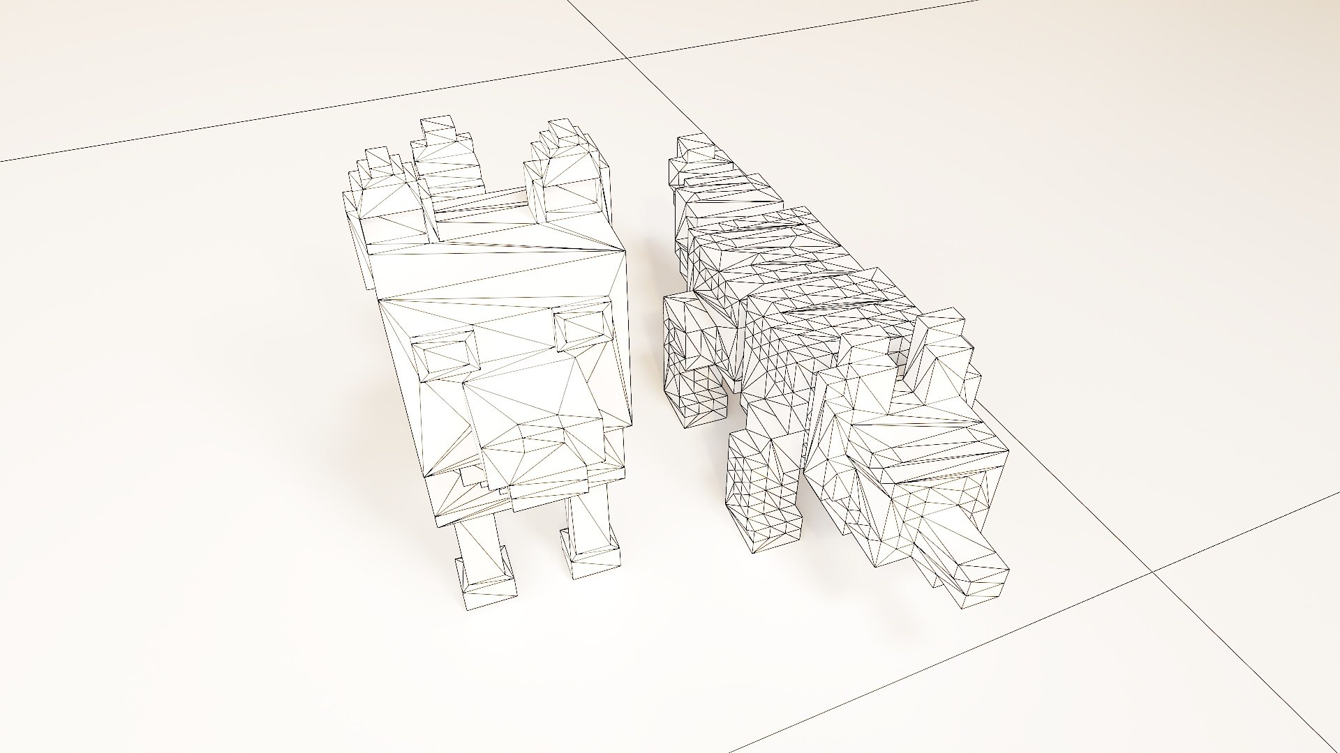 Wolf Voxel 3d Model 3D - TurboSquid 2182634