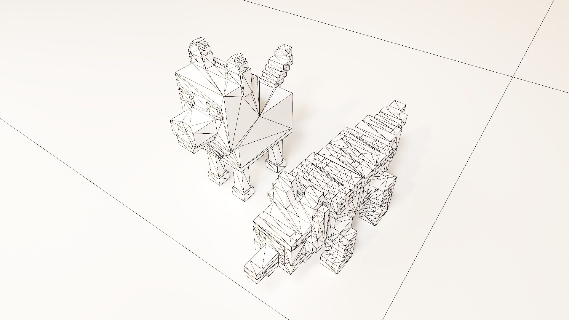 Wolf Voxel 3d Model 3D - TurboSquid 2182634