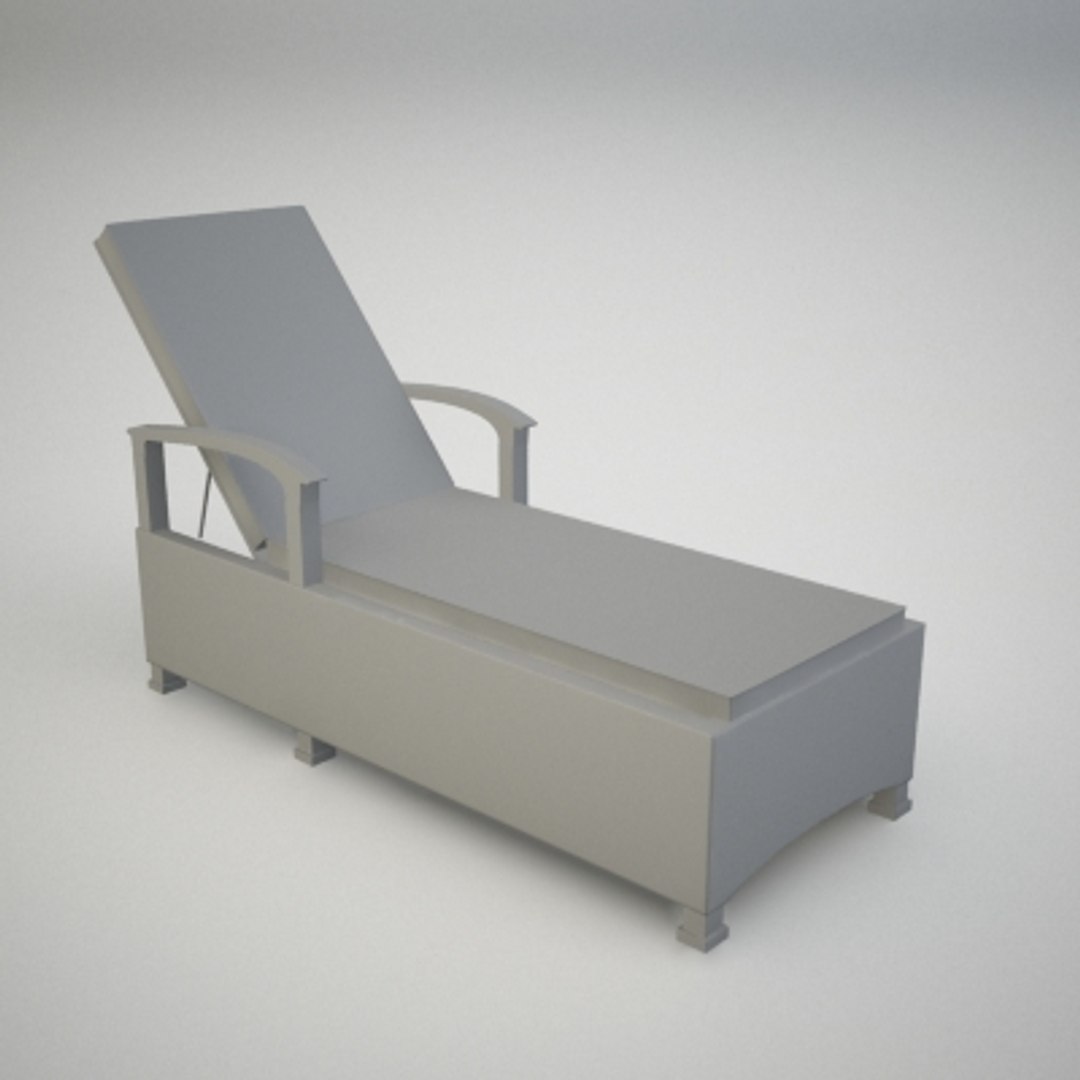 chaise longue 3d model