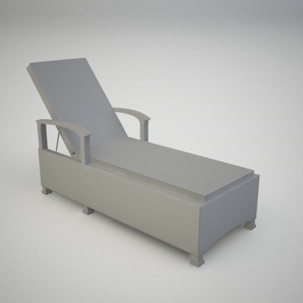 chaise longue 3d model