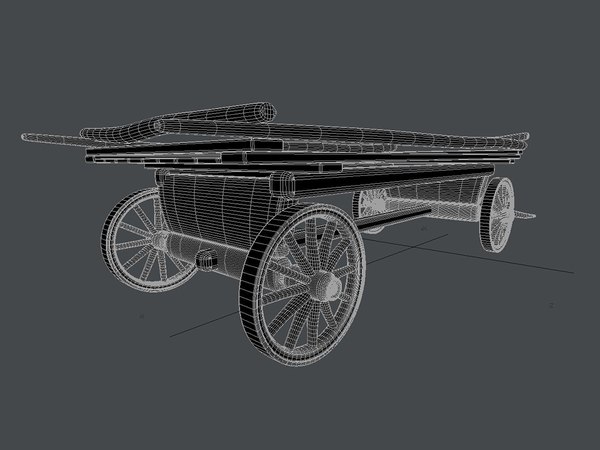 3d horse carts model