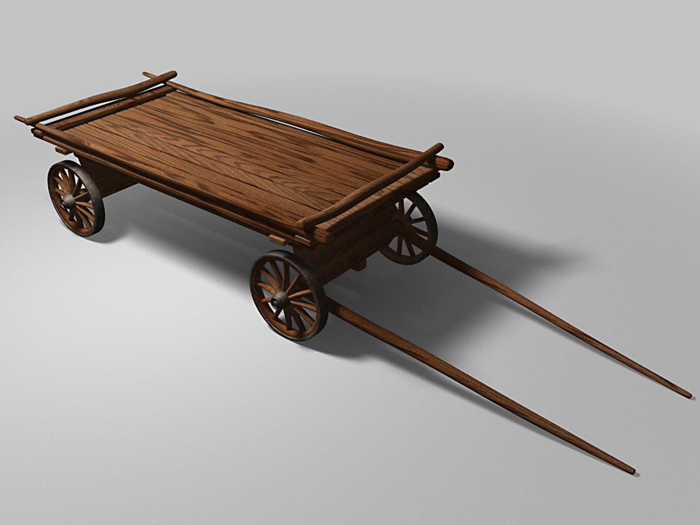 3d horse carts model