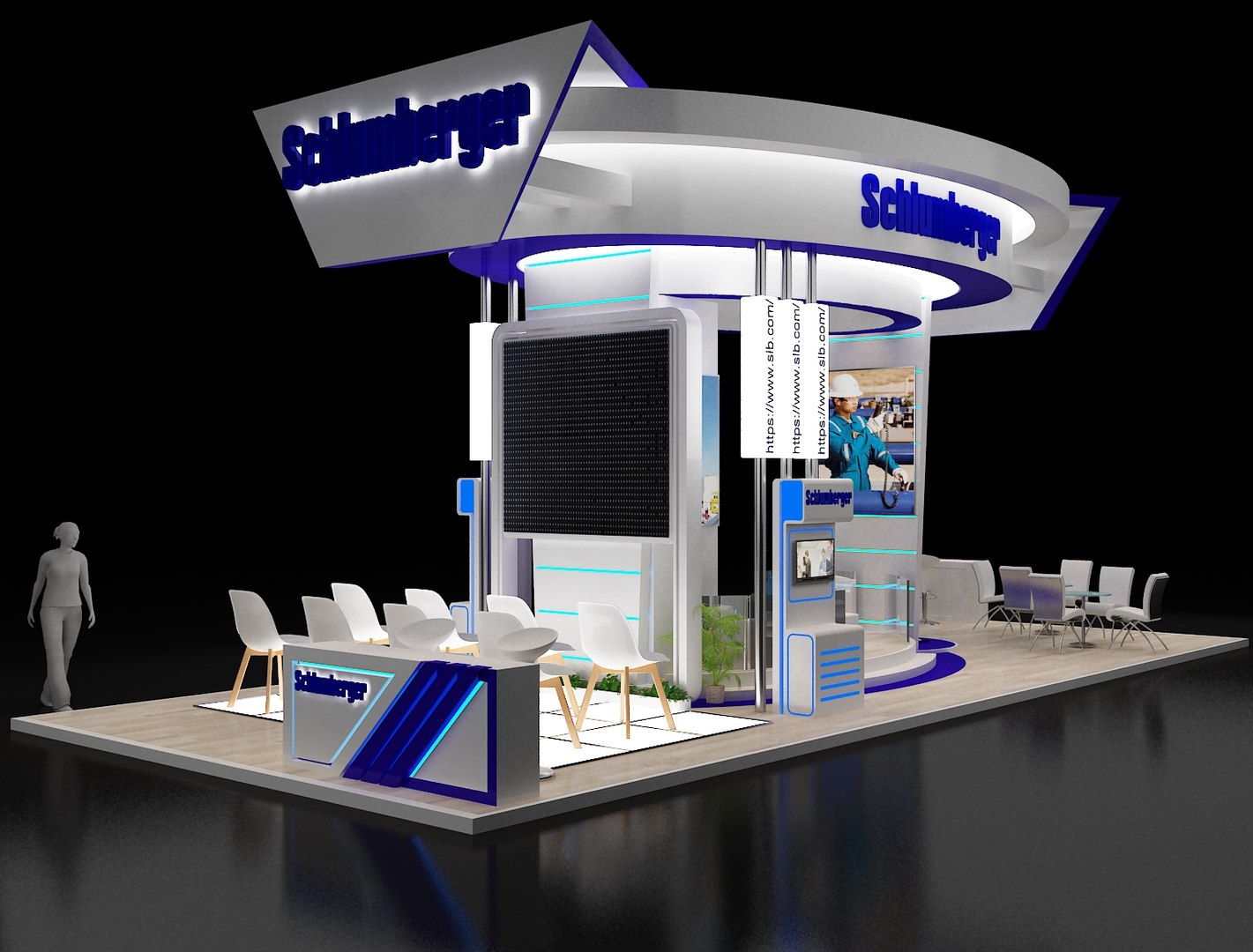 3D stand exhibition booth - TurboSquid 1406001