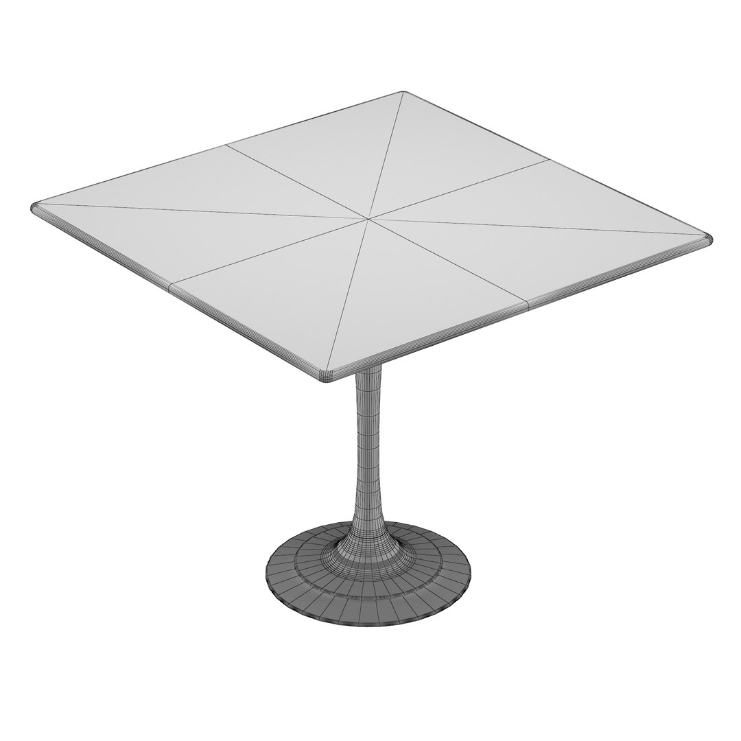 3D Bistro table model - TurboSquid 1903612