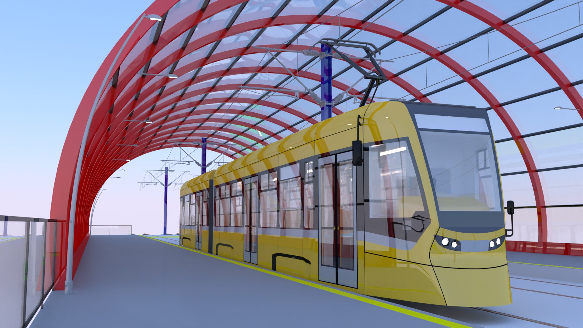 Stadler Tram Stop IV Model - TurboSquid 2245262